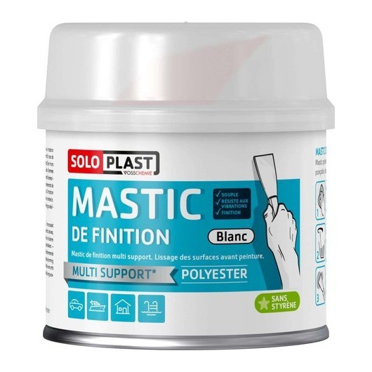 Mastic de finition type Ferro Elastic Blanc Poids 179 GR AVEC DURCISSEUR